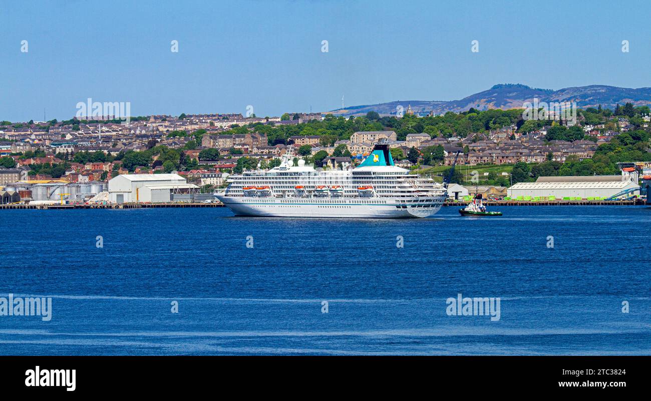 The German Phoenix Reisen Cruise Liner Artania cruise ship arriving in ...