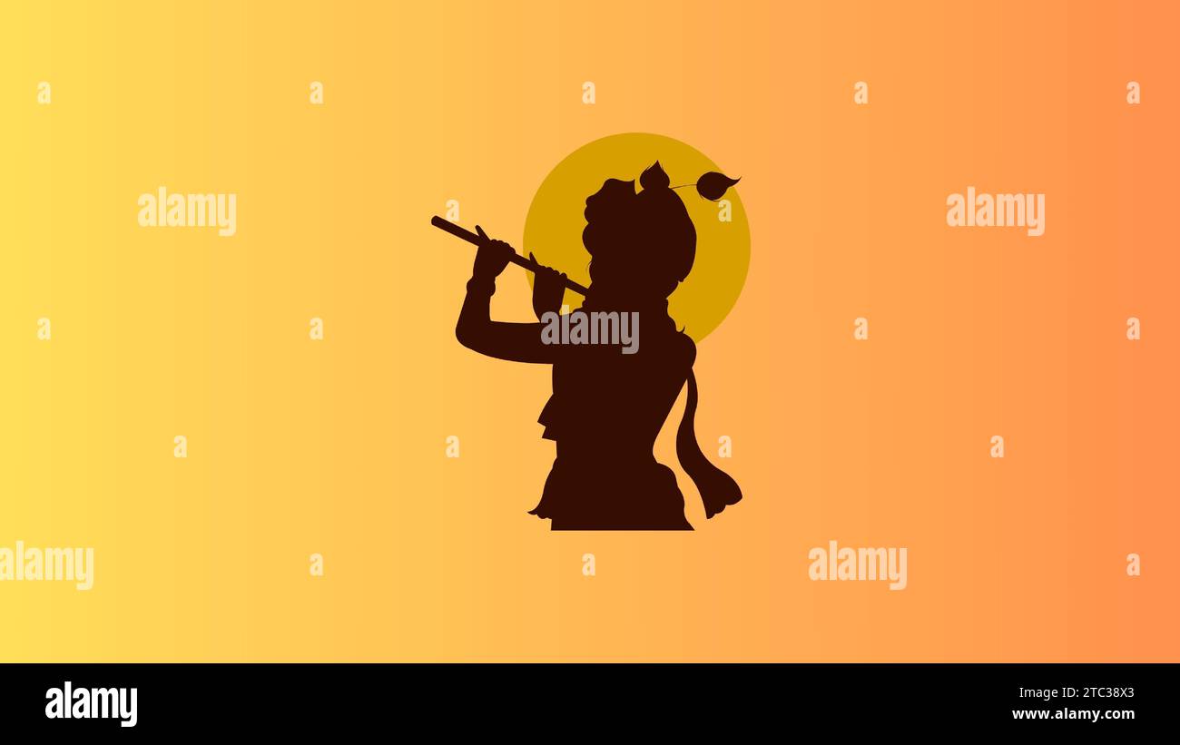 shri krishna art on gradient background Stock Vector Image & Art - Alamy