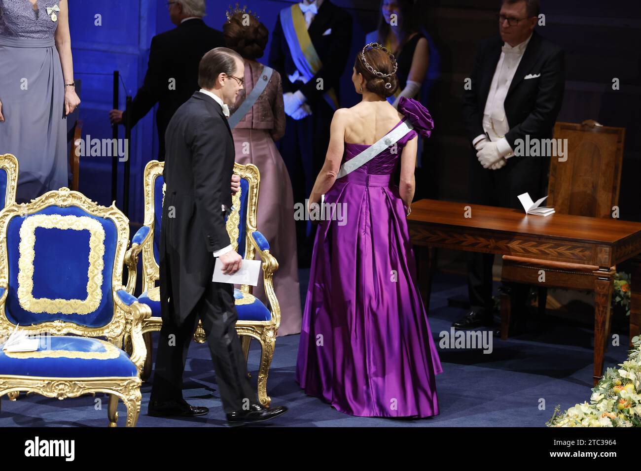 Prince Daniel and Crown Princess Victoria leave the Nobel Prize ...