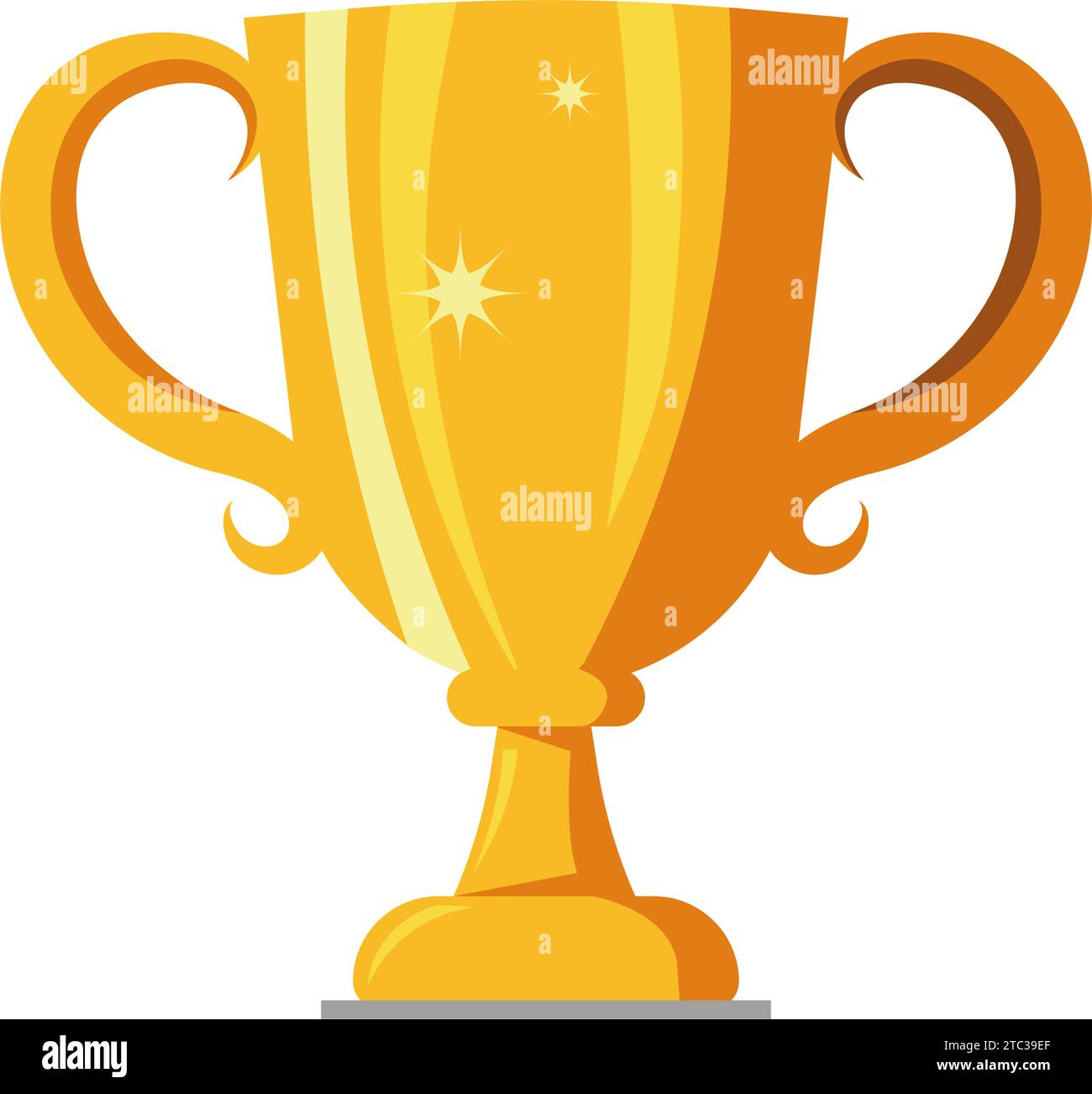 golden trophy illustration Stock Vector Image & Art - Alamy