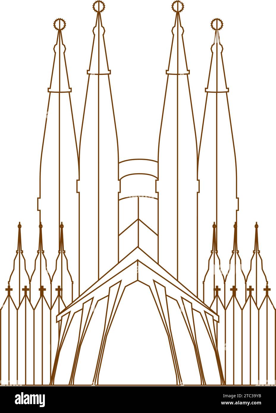 basilica of the holy family icon Stock Vector Image & Art - Alamy