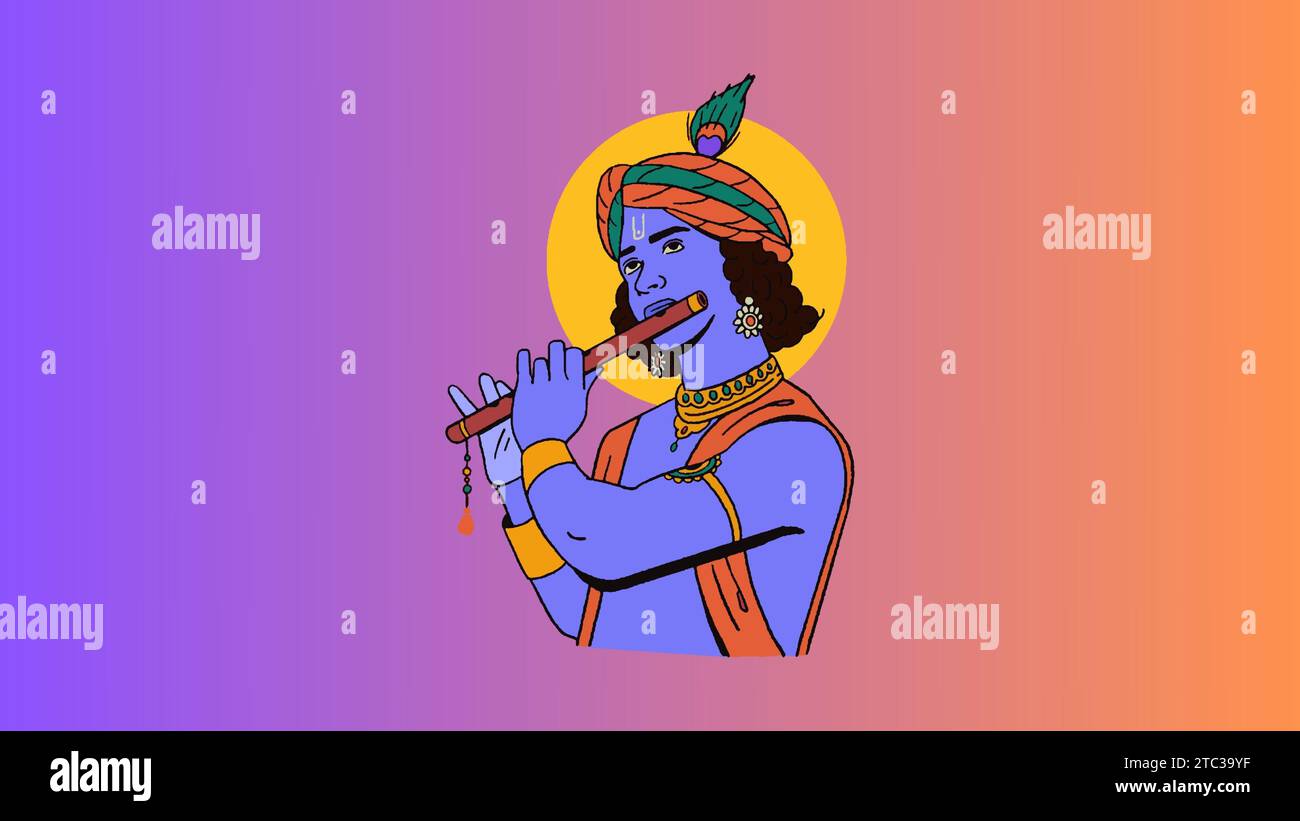 Krishna art hi-res stock photography and images - Alamy