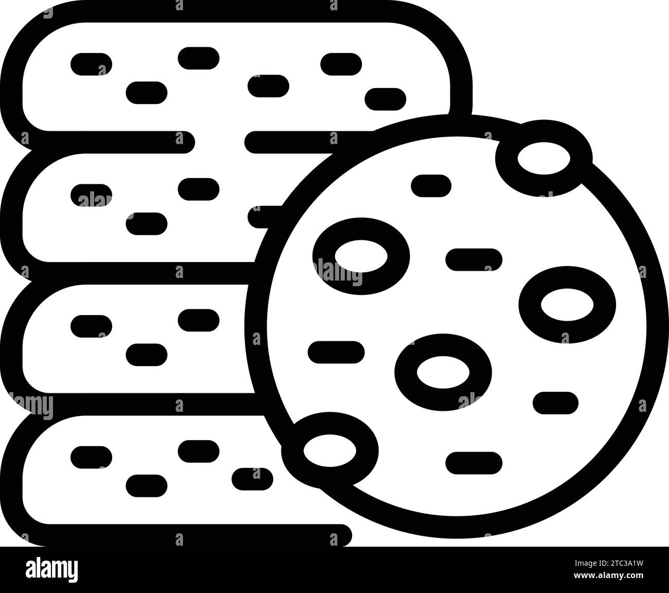 Oven baked biscuits Stock Vector Images - Alamy