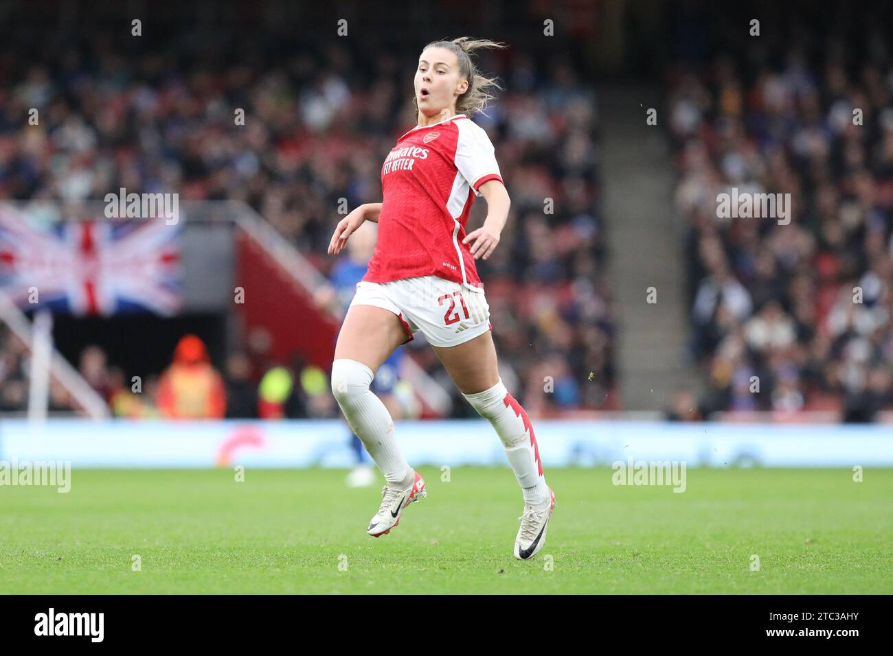 London, UK. 10th Dec, 2023. Victoria Pelova of Arsenal Women during the ...