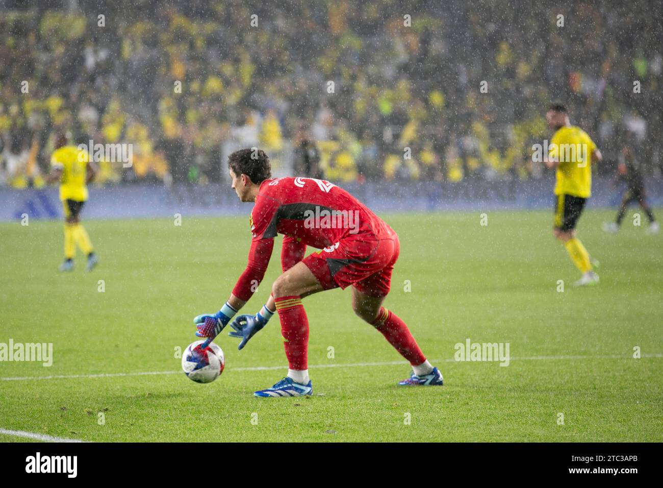 Columbus, Ohio, USA. 9th December, 2023. Columbus Crew goalkeeper ...