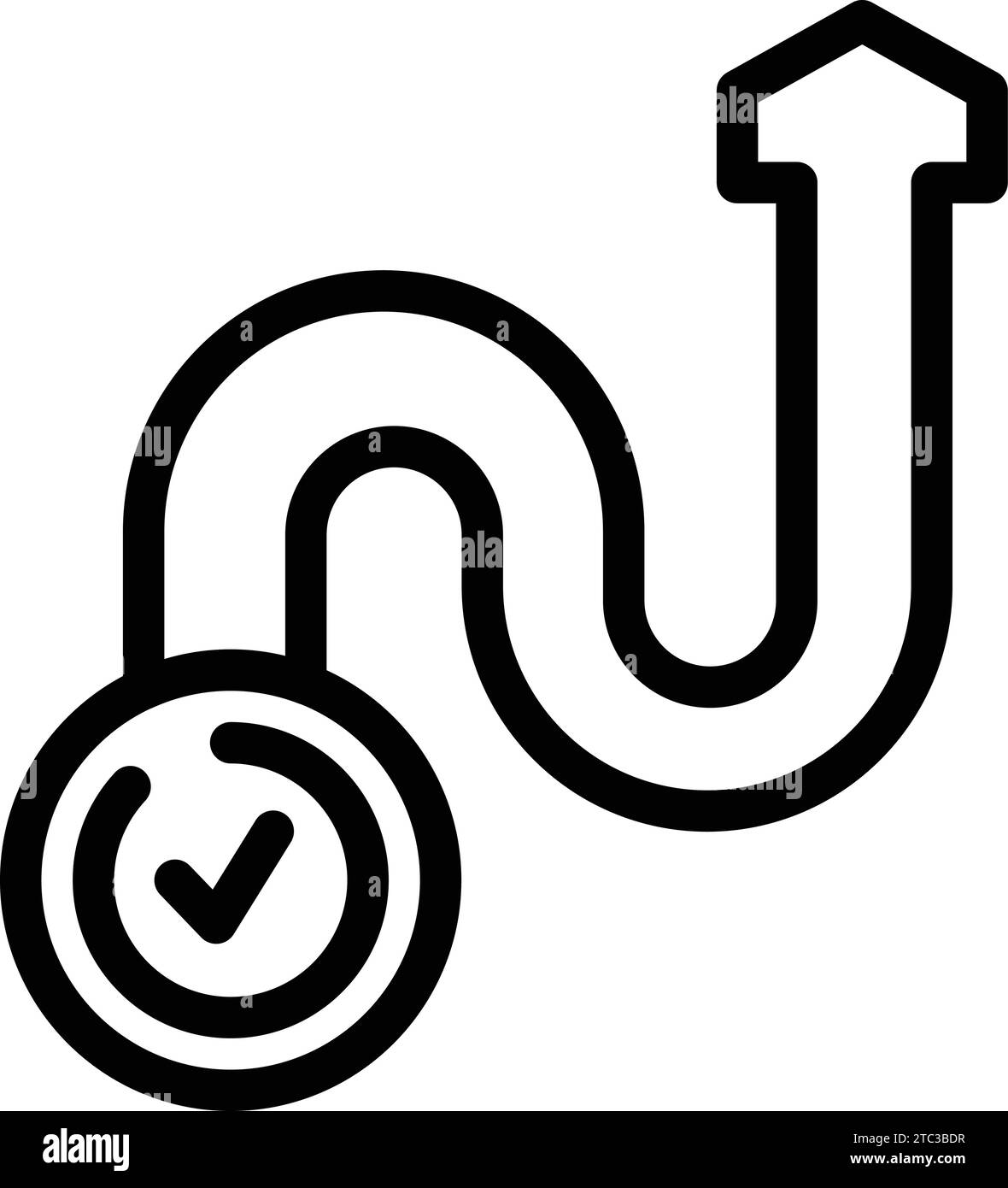 Identify right decision icon outline vector. Decisions making process. Intellectual mindset ...