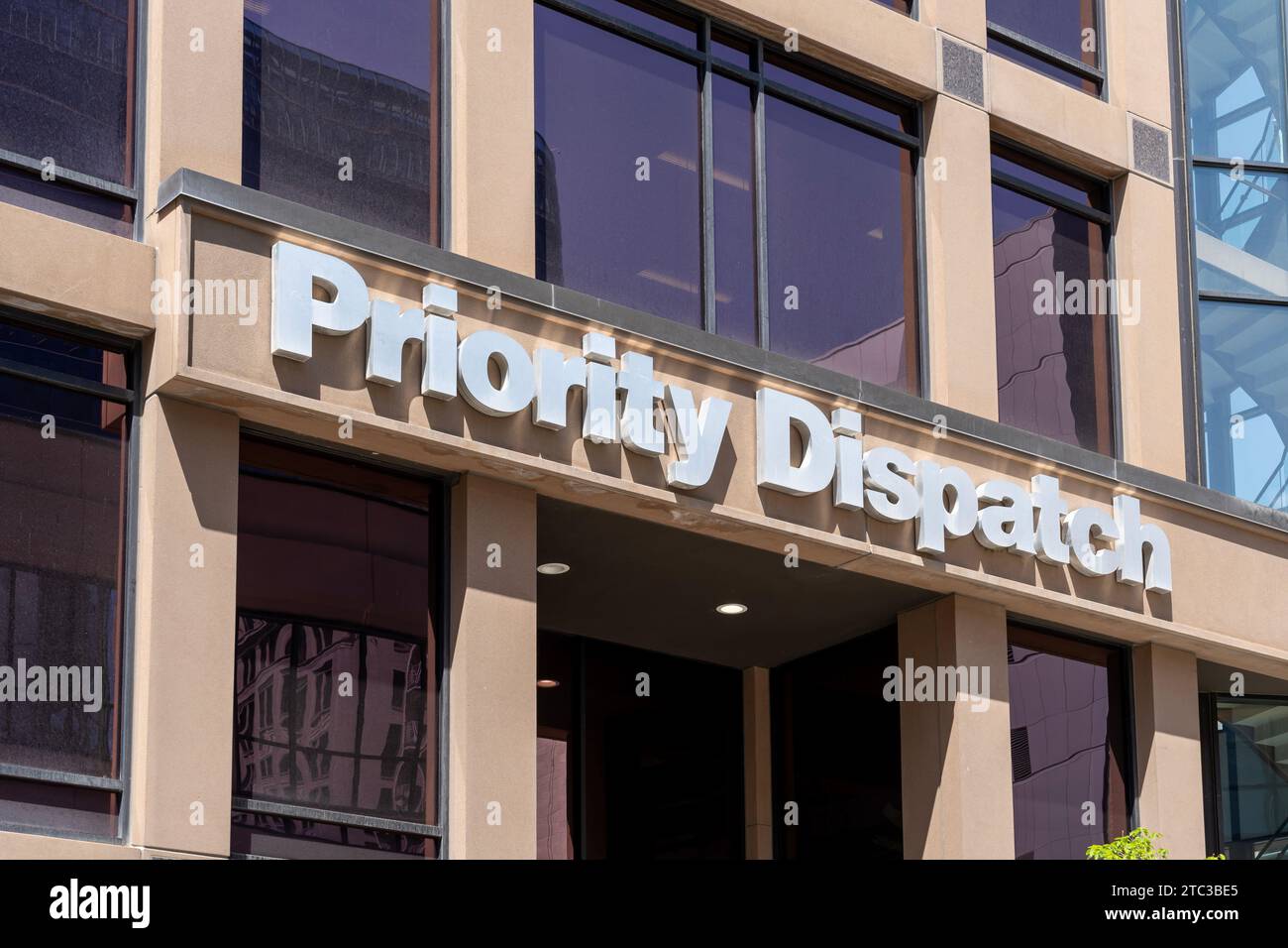 Priority Dispatch headquarters in Salt Lake City, Utah, USA Stock Photo ...