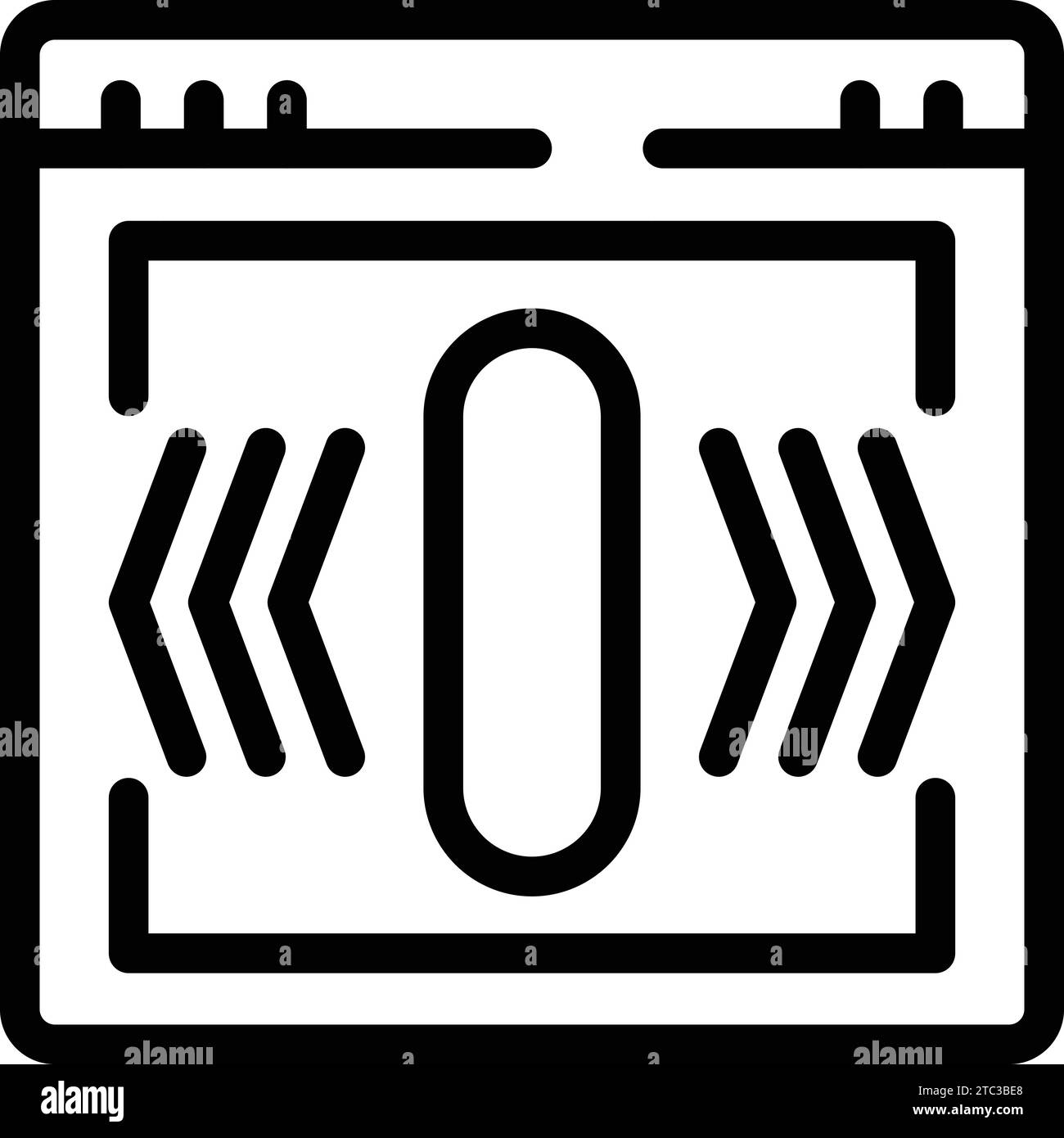 Extend beta version icon outline vector. Continue trial period ...