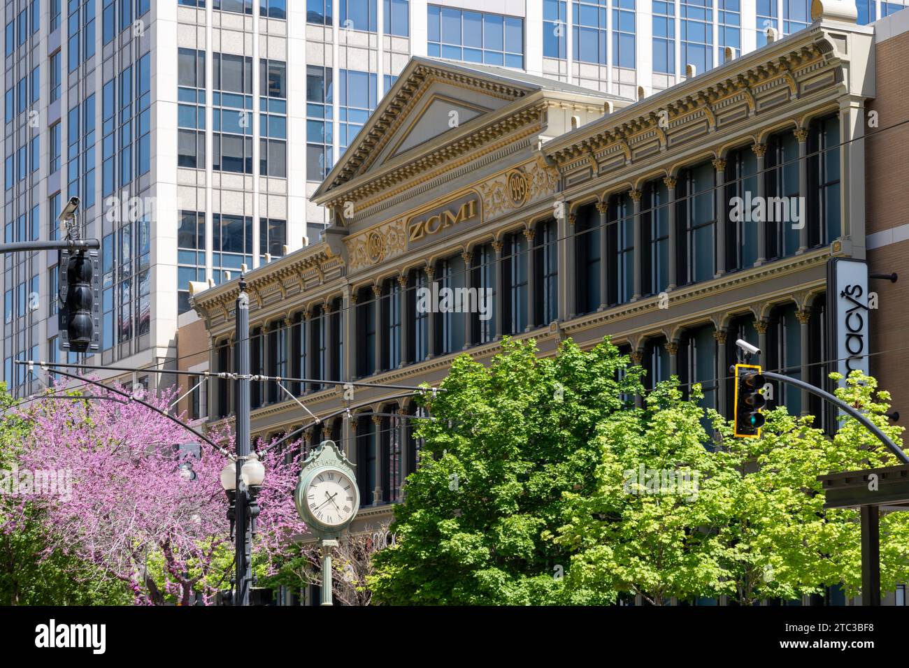 ZCMI historic building facade in Salt Lake City, Utah, United States ...