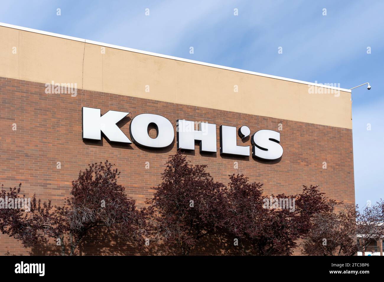 Close up of Kohl's store sign on the building in Salt Lake City, Utah ...