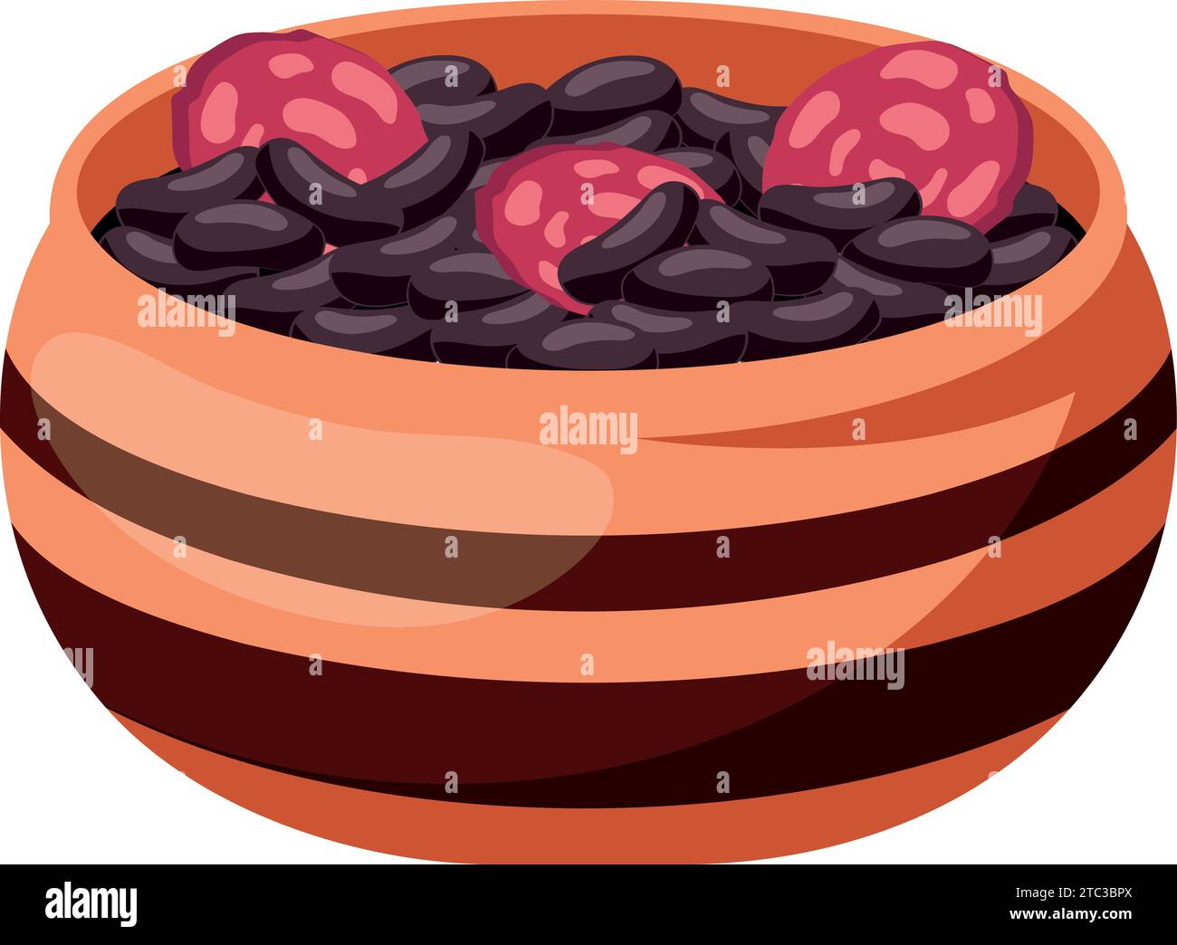 Feijoada dish Stock Vector Images - Alamy