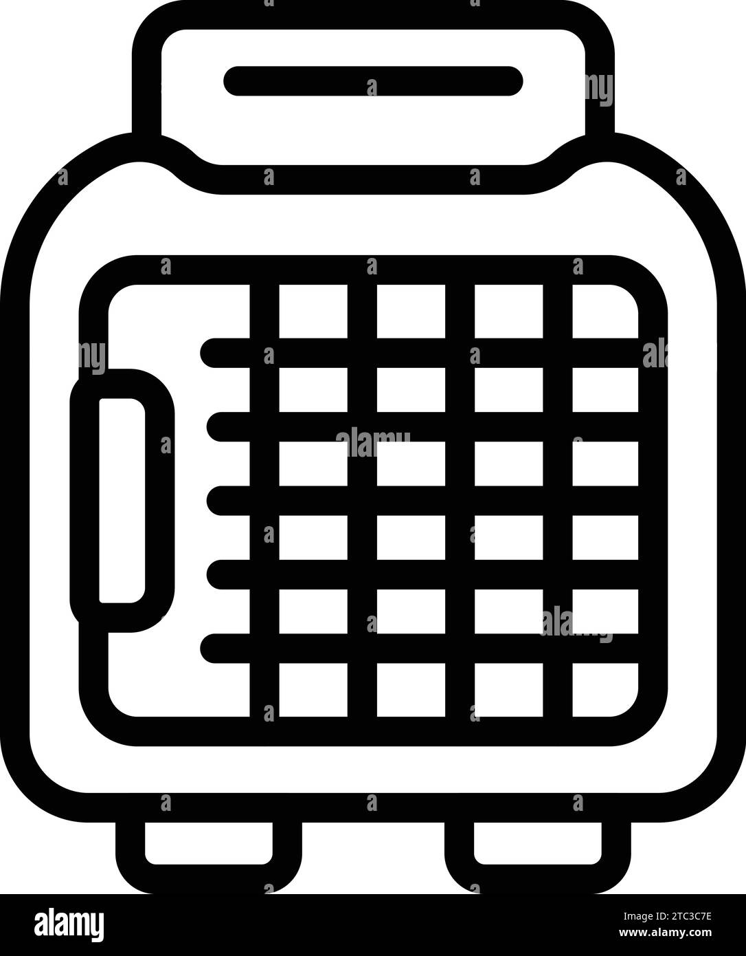 Pet carrier cabin icon outline vector. Carrying feline container ...