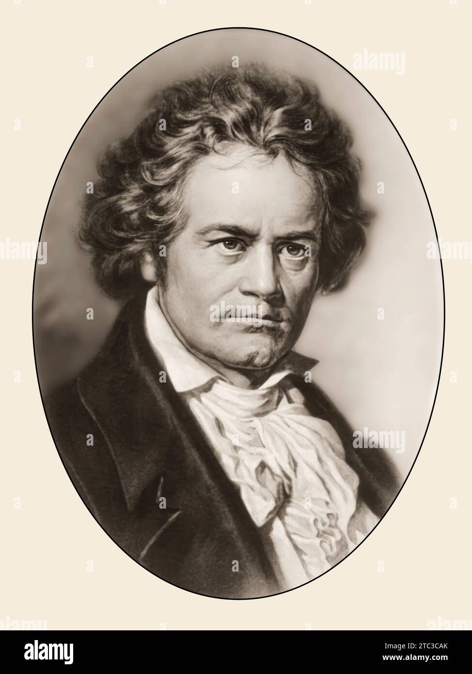 Ludwig van Beethoven, baptised 1770 – 1827, German composer Stock Photo ...