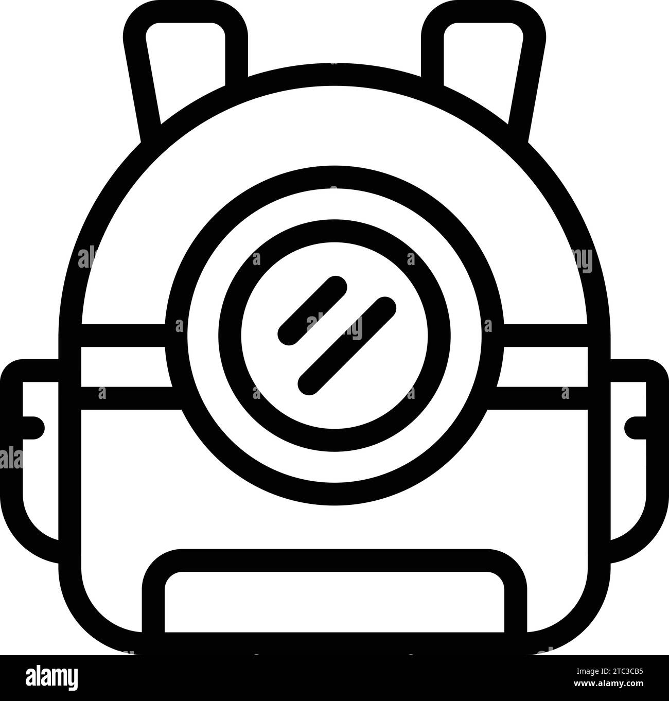 Cat carrier backpack icon outline vector. Travelling puppy equipment ...