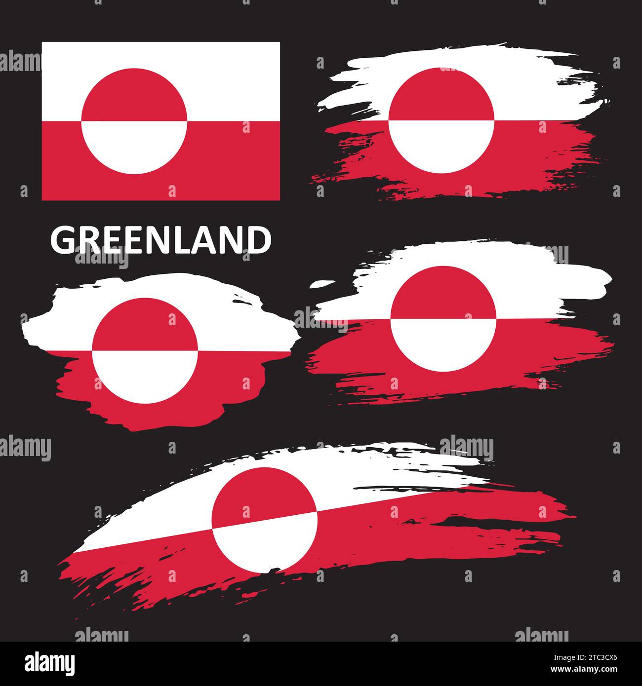 Set of vector flags of Greenland Stock Vector Image & Art - Alamy