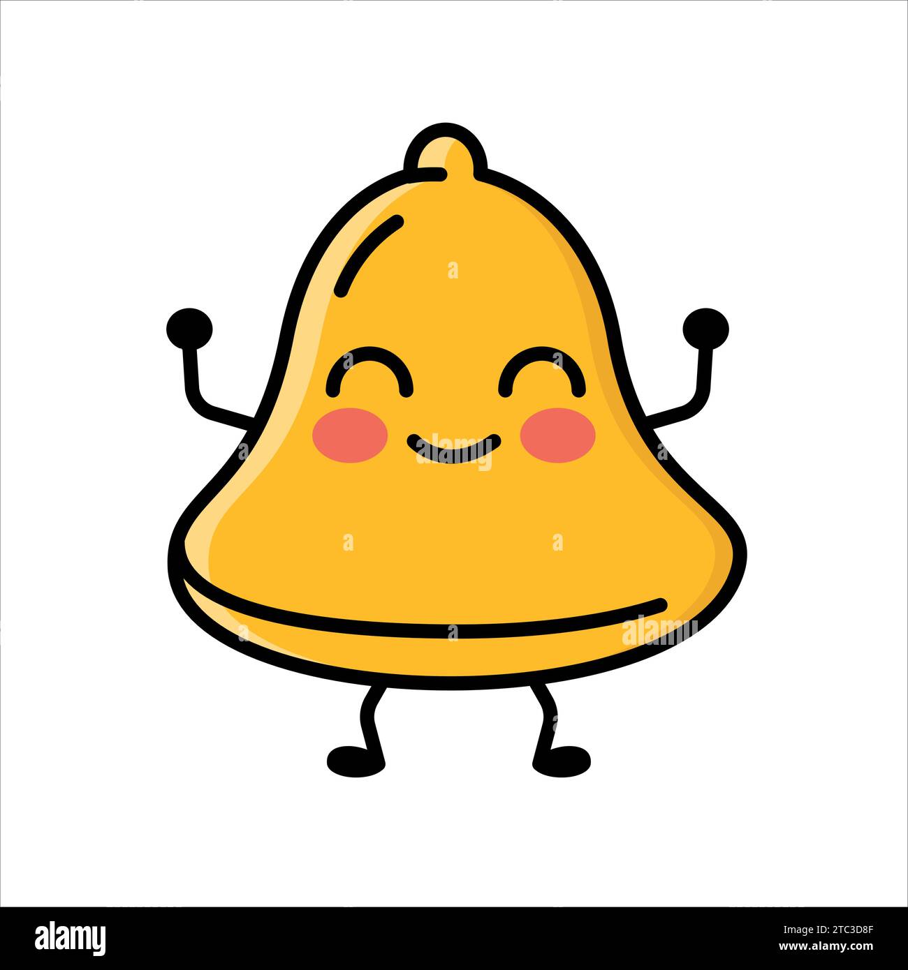 Happy merry christmas bell kawaii hi-res stock photography and images ...
