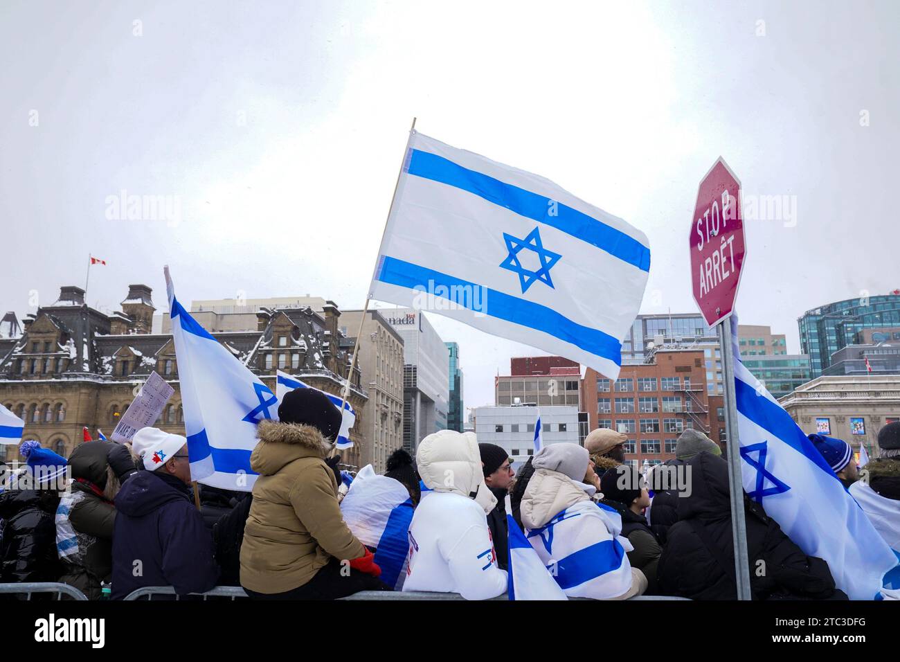 PEOPLE ATTEND 'CANADA'S RALLY FOR THE JEWISH PEOPLE' IN OTTAWA AT ...