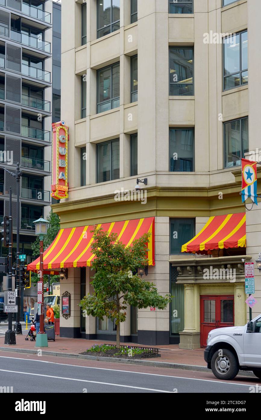 Cuba Libre Restaurant on 9th Street NW in Washington DC Stock Photo - Alamy