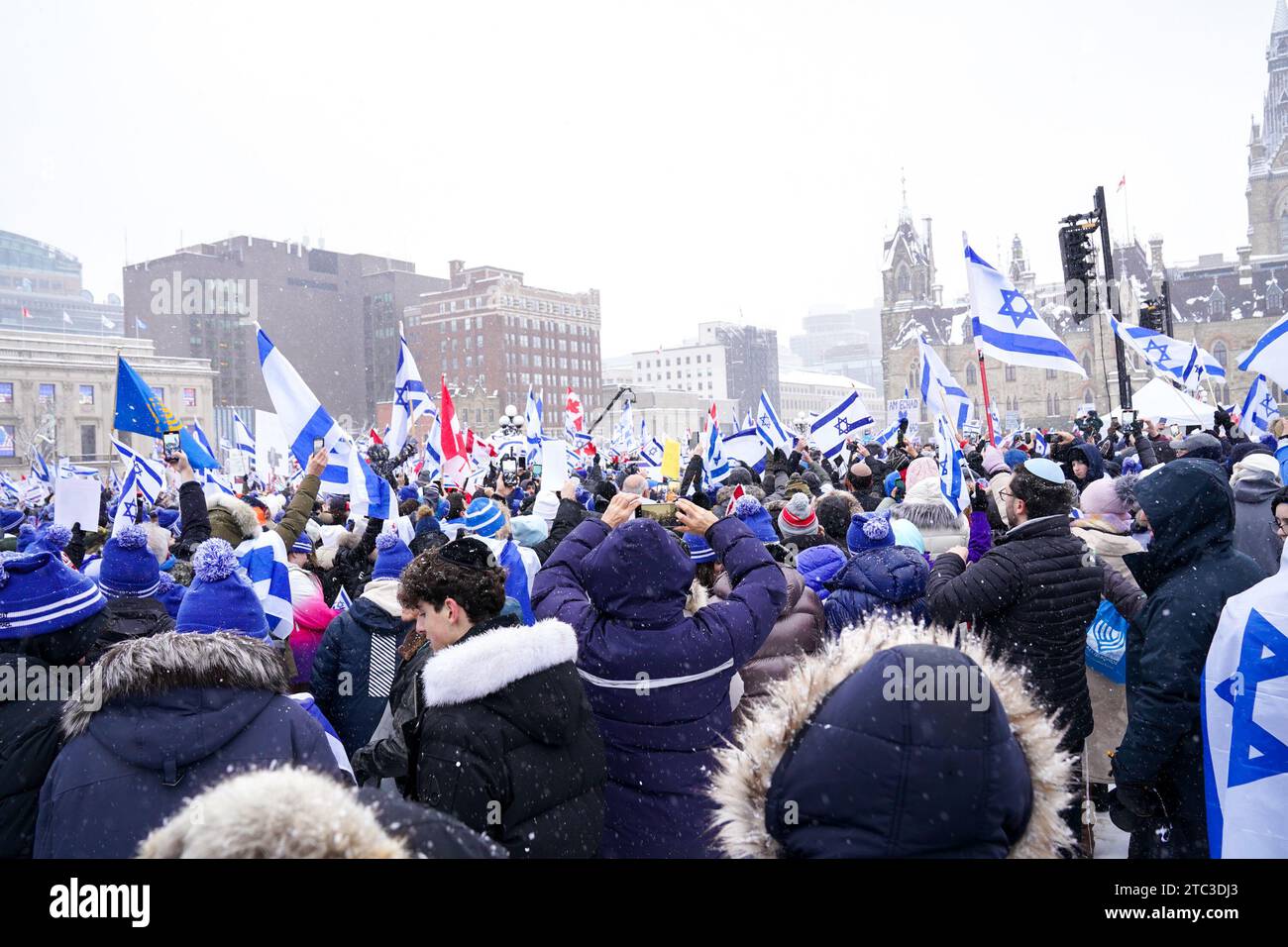 PEOPLE ATTEND 'CANADA'S RALLY FOR THE JEWISH PEOPLE' IN OTTAWA AT ...