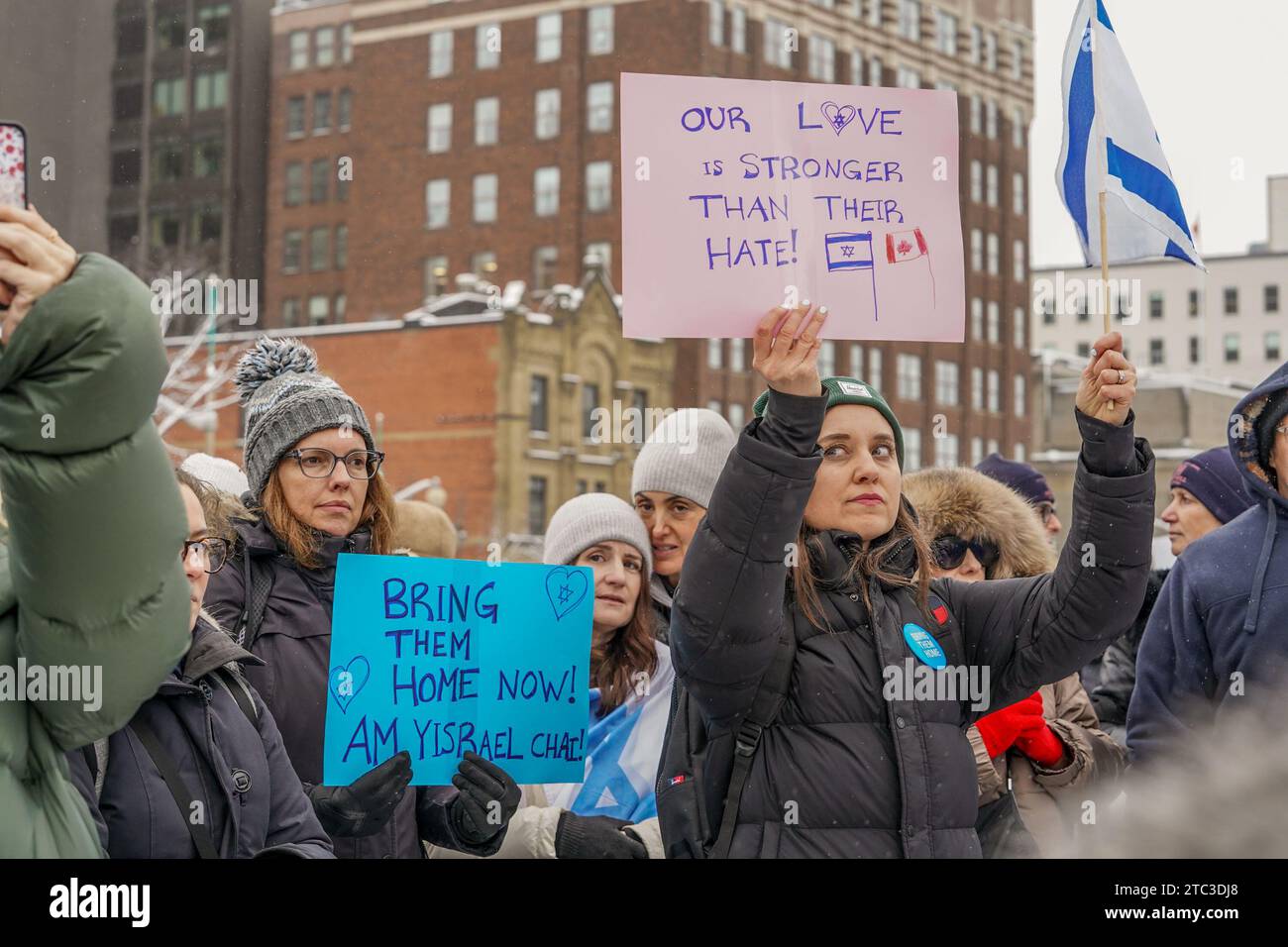 PEOPLE ATTEND 'CANADA'S RALLY FOR THE JEWISH PEOPLE' IN OTTAWA AT ...
