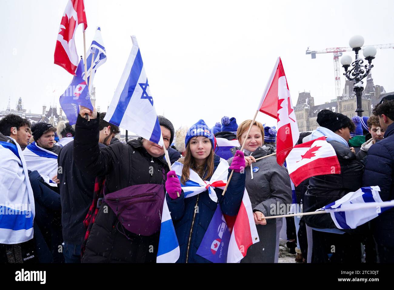 PEOPLE ATTEND 'CANADA'S RALLY FOR THE JEWISH PEOPLE' IN OTTAWA AT ...