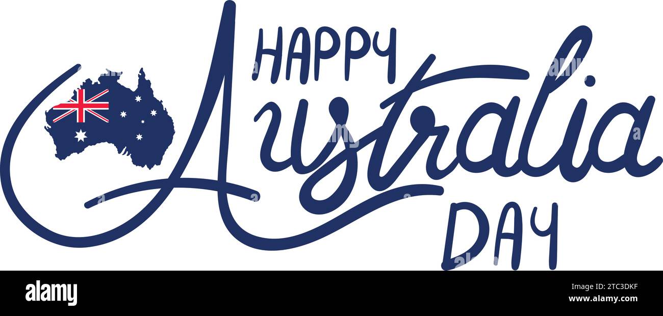 australia day text design Stock Vector Image & Art - Alamy