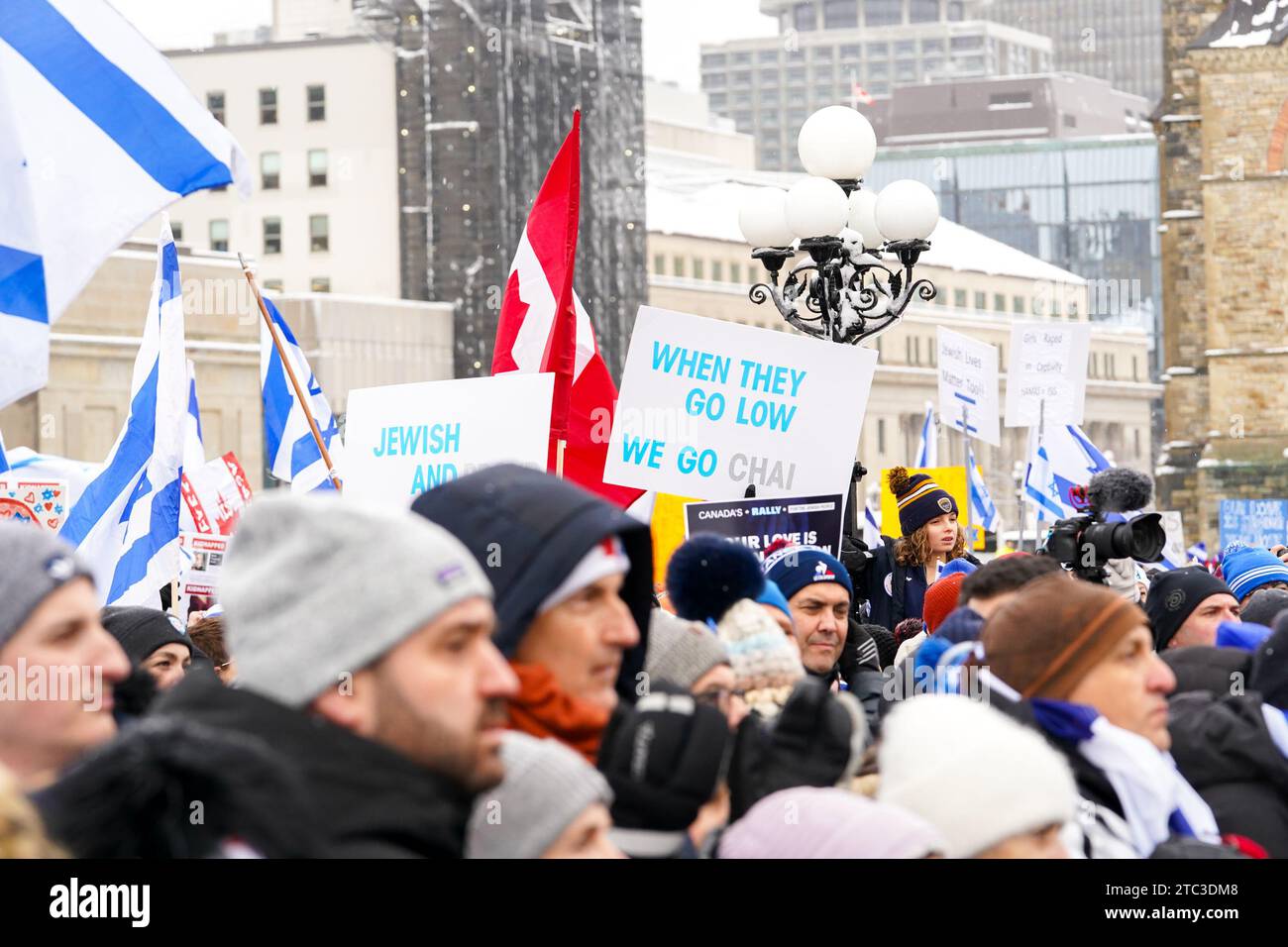 PEOPLE ATTEND 'CANADA'S RALLY FOR THE JEWISH PEOPLE' IN OTTAWA AT ...