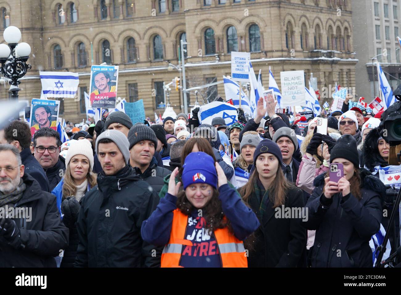 PEOPLE ATTEND 'CANADA'S RALLY FOR THE JEWISH PEOPLE' IN OTTAWA AT ...