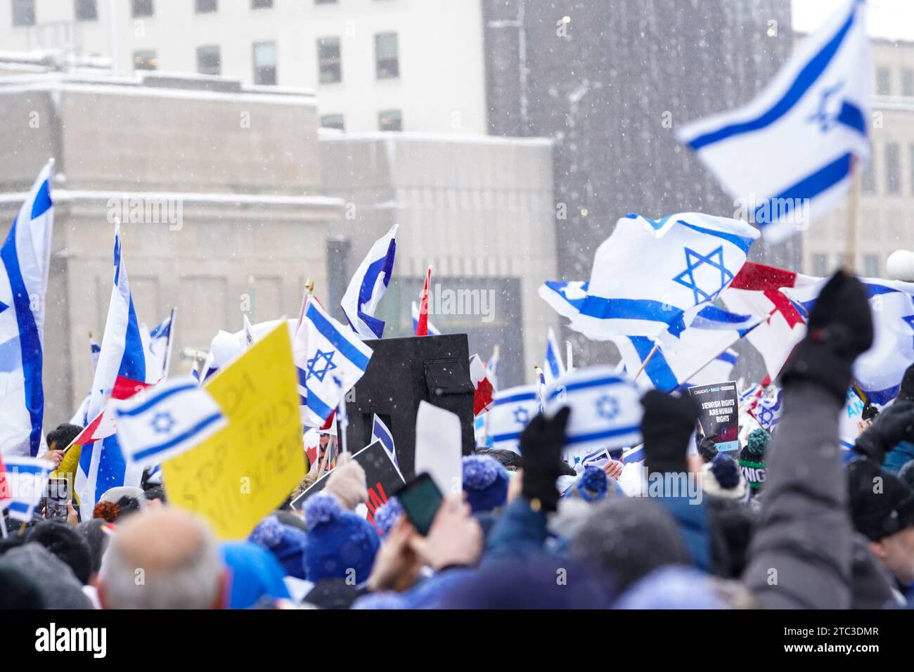 PEOPLE ATTEND 'CANADA'S RALLY FOR THE JEWISH PEOPLE' IN OTTAWA AT ...