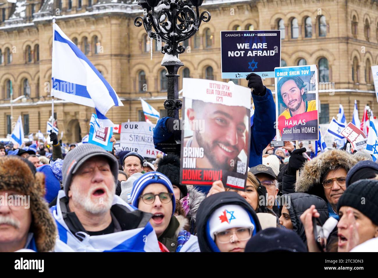 PEOPLE ATTEND 'CANADA'S RALLY FOR THE JEWISH PEOPLE' IN OTTAWA AT ...