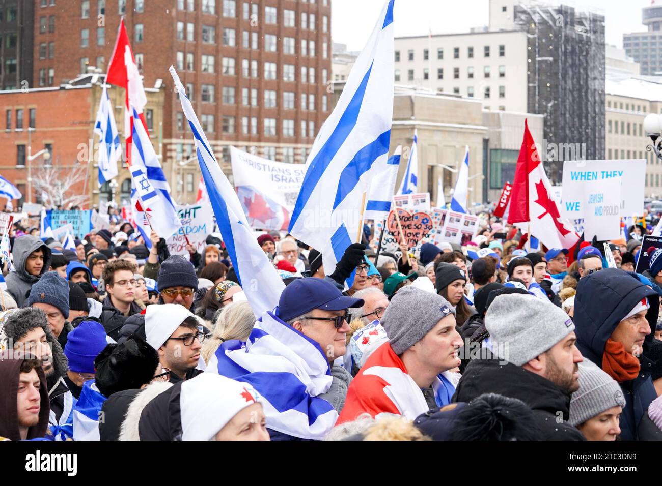 PEOPLE ATTEND 'CANADA'S RALLY FOR THE JEWISH PEOPLE' IN OTTAWA AT ...