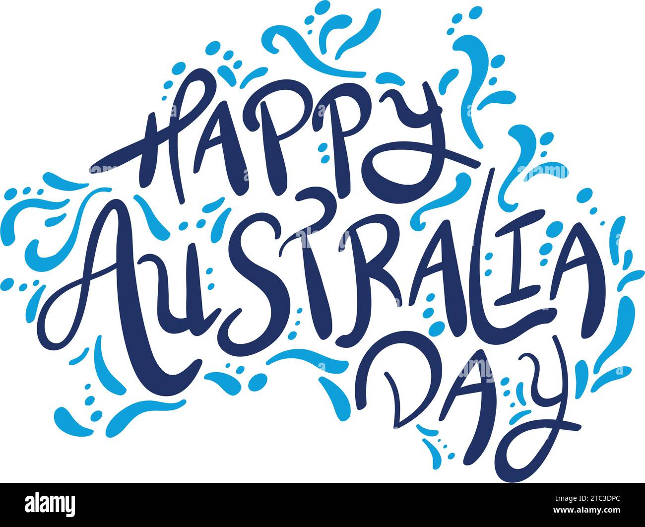 australia day lettering design Stock Vector Image & Art - Alamy