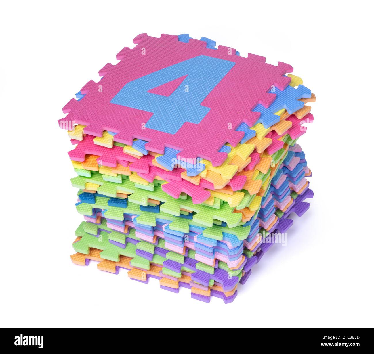 Alphabet puzzle pieces isolated on a white background Stock Photo - Alamy