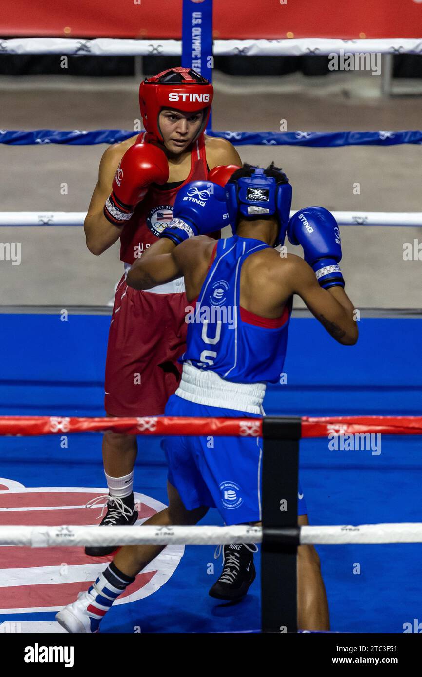 Stephanie simon red fights stacia suttles blue olympic boxing trials hi ...