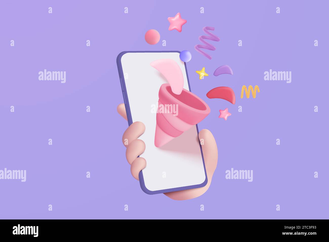 Mobile party Stock Vector Images - Alamy