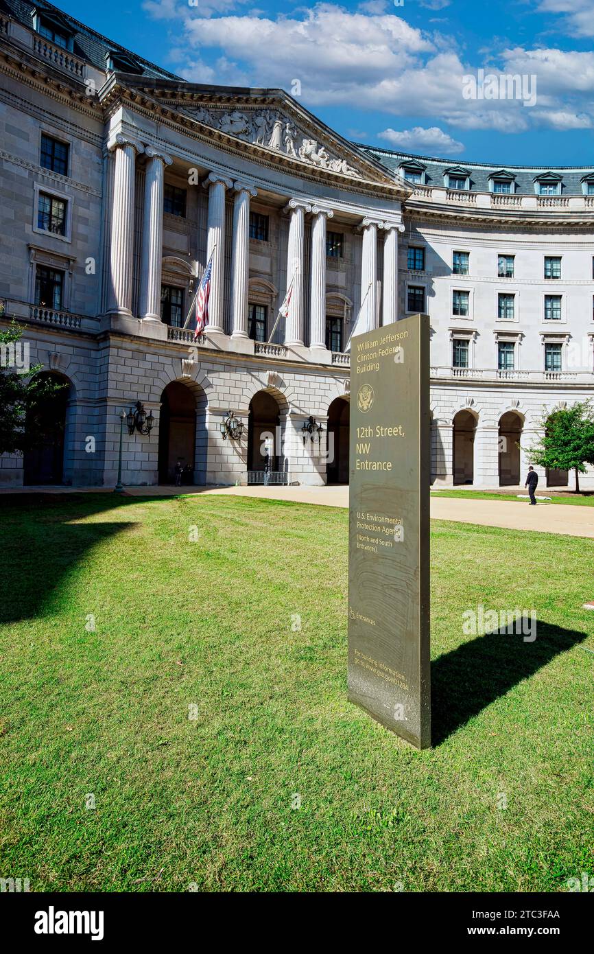 The William Jefferson Clinton building on the 12th Street in Washington ...
