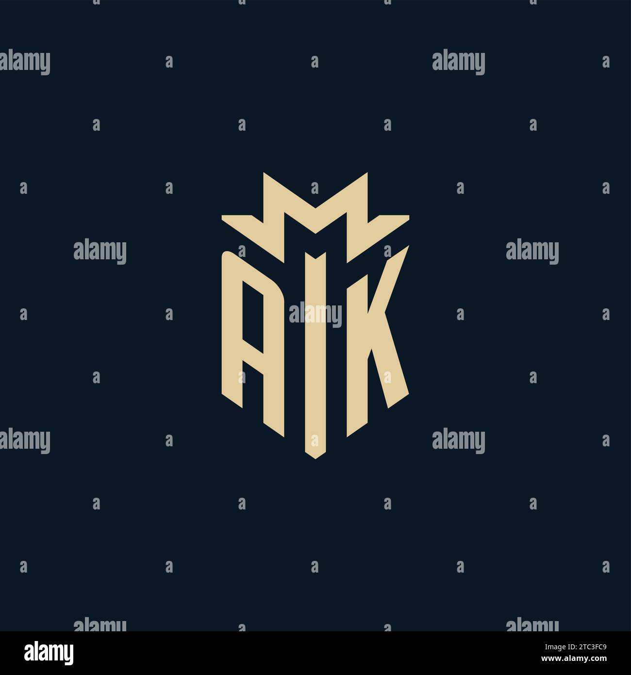 AK initial for law firm logo, lawyer logo, attorney logo design ...