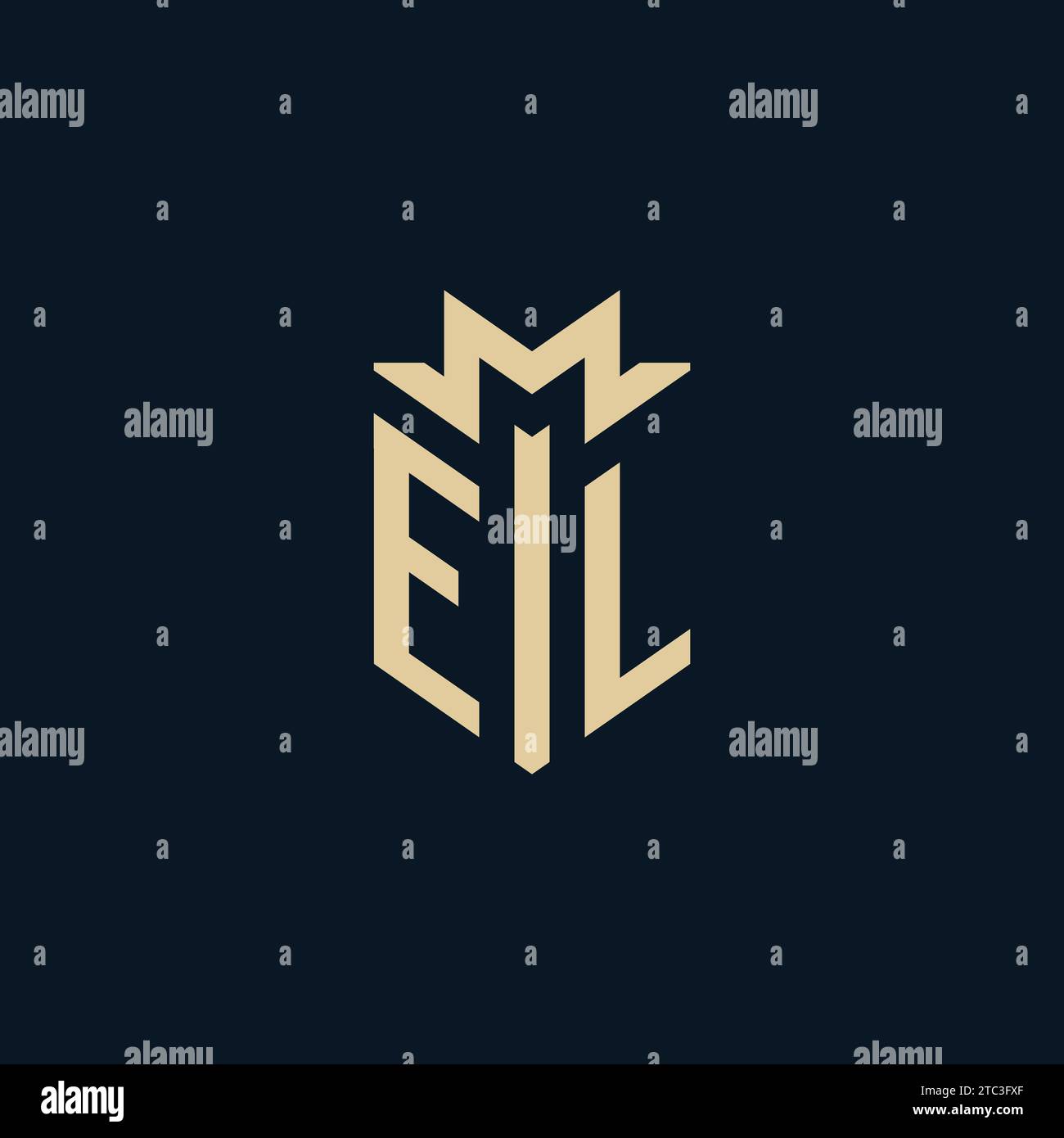 EL initial for law firm logo, lawyer logo, attorney logo design ...