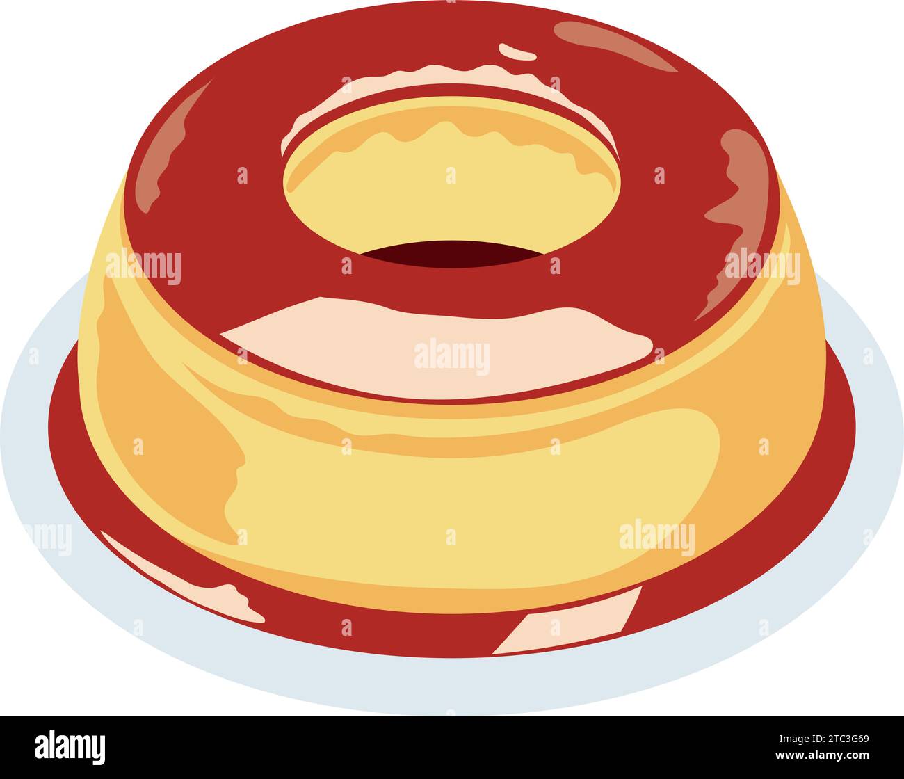 Caramel Flan Brazil Food Stock Vector Image And Art Alamy