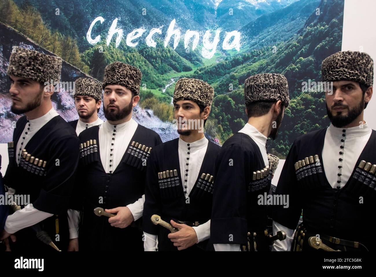 Moscow, Russia. 10th of December, 2023. Men wearing traditional ...