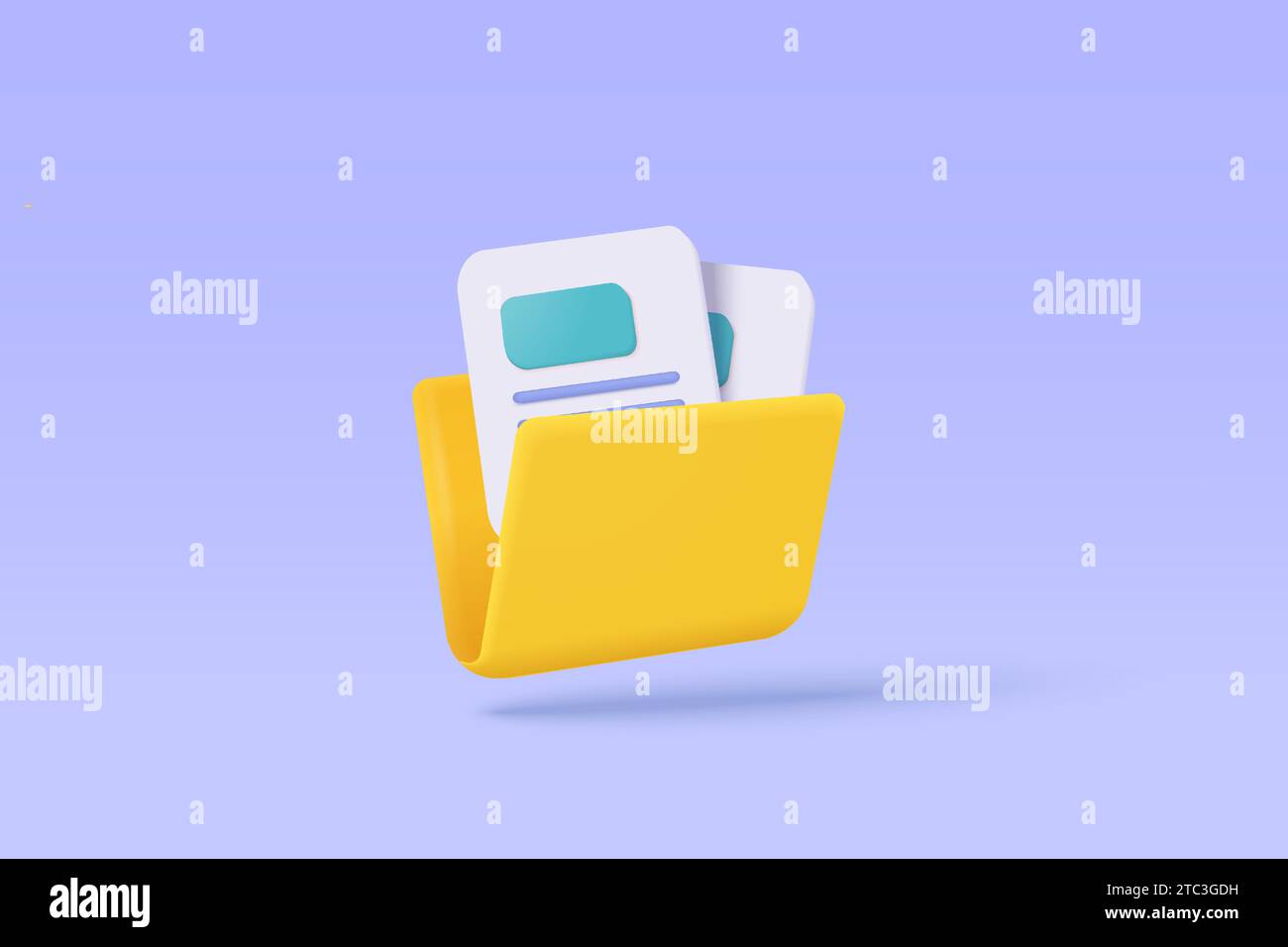 File folder icon 3d Stock Vector Images - Alamy