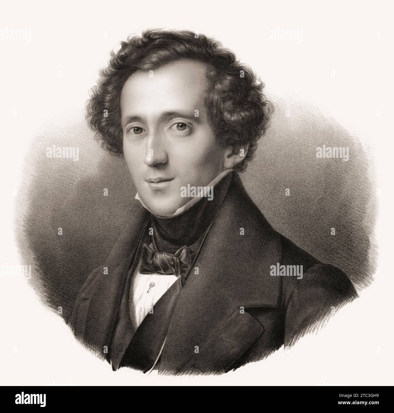 Jakob Ludwig Felix Mendelssohn Bartholdy, 1809 - 1847, German composer ...