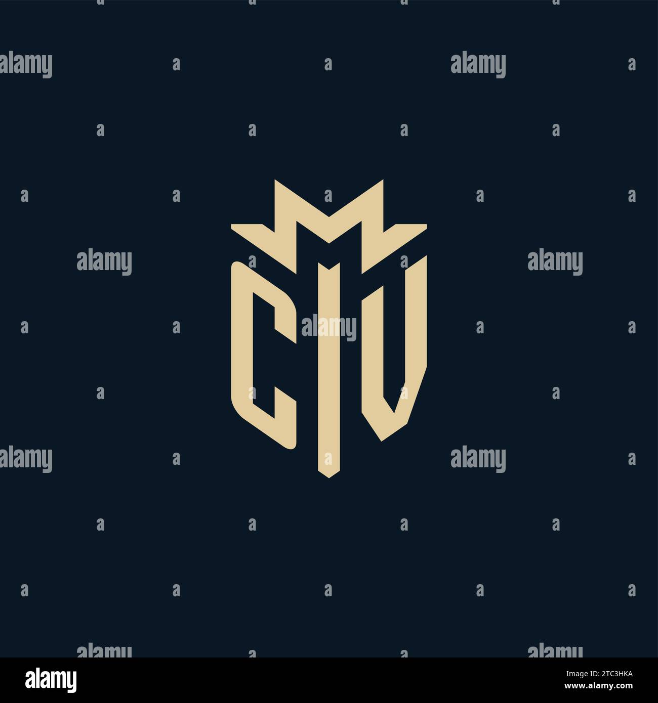 CV initial for law firm logo, lawyer logo, attorney logo design ...