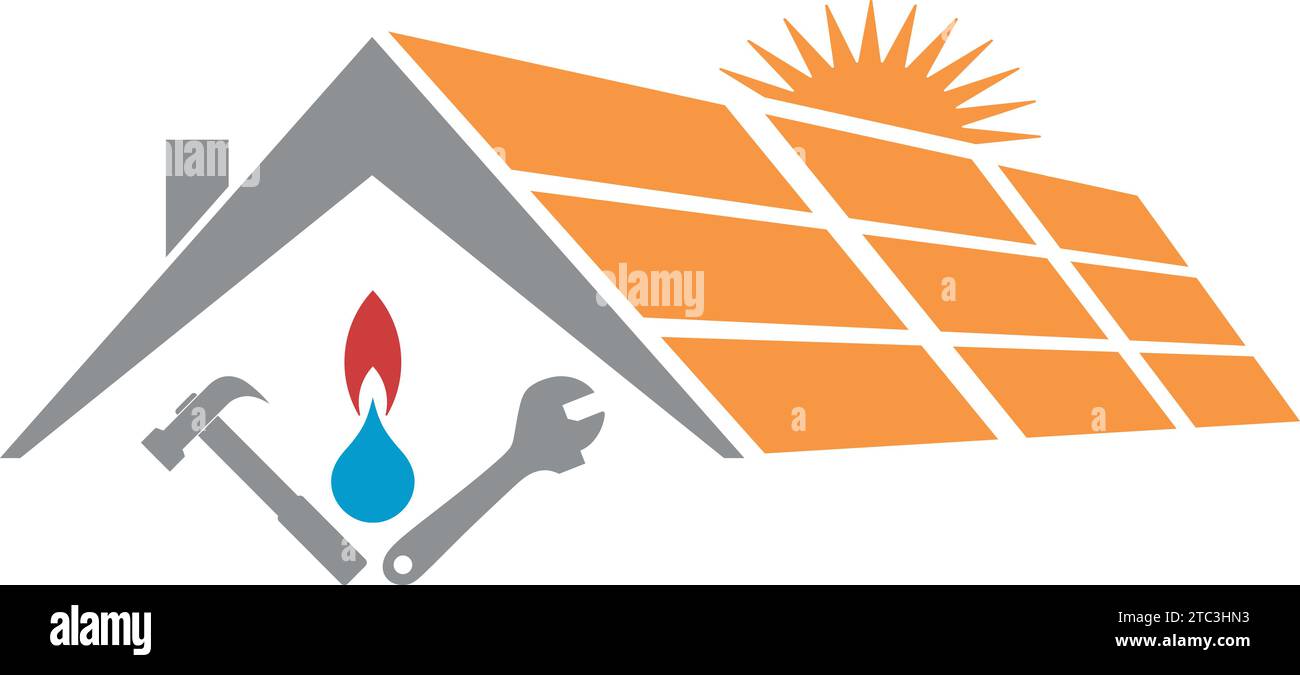 flame, water, plumber, logo, plumber, craftsman, background Stock ...