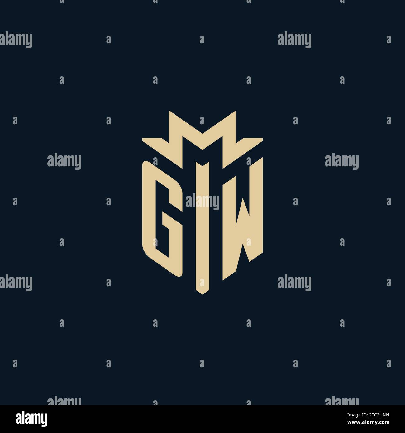 Initial giw hi-res stock photography and images - Alamy