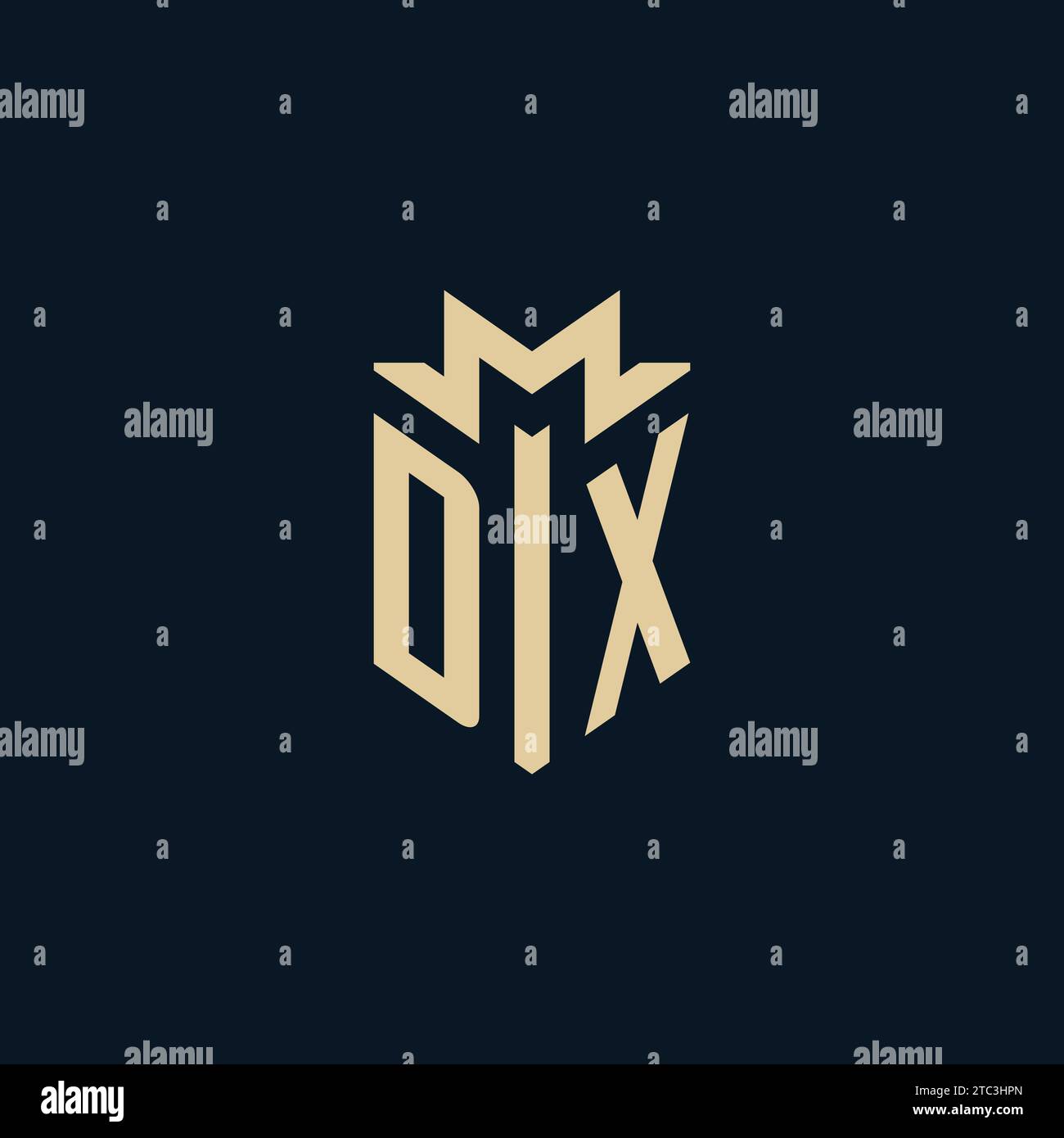 Dix logo design hi-res stock photography and images - Alamy