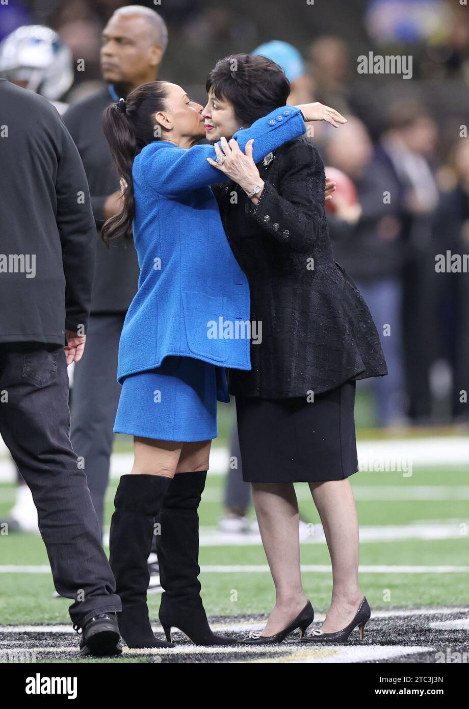 New Orleans, USA. 10th Dec, 2023. Nicole Tepper, wife of Carolina ...