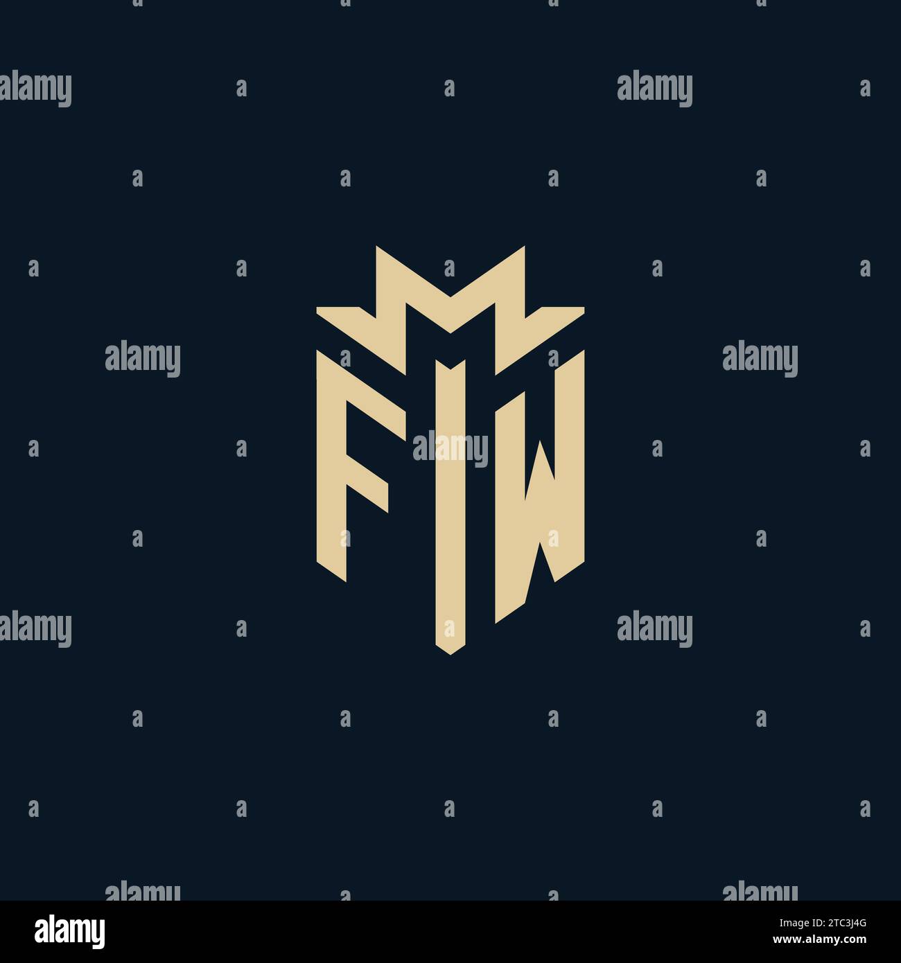 FW initial for law firm logo, lawyer logo, attorney logo design ...