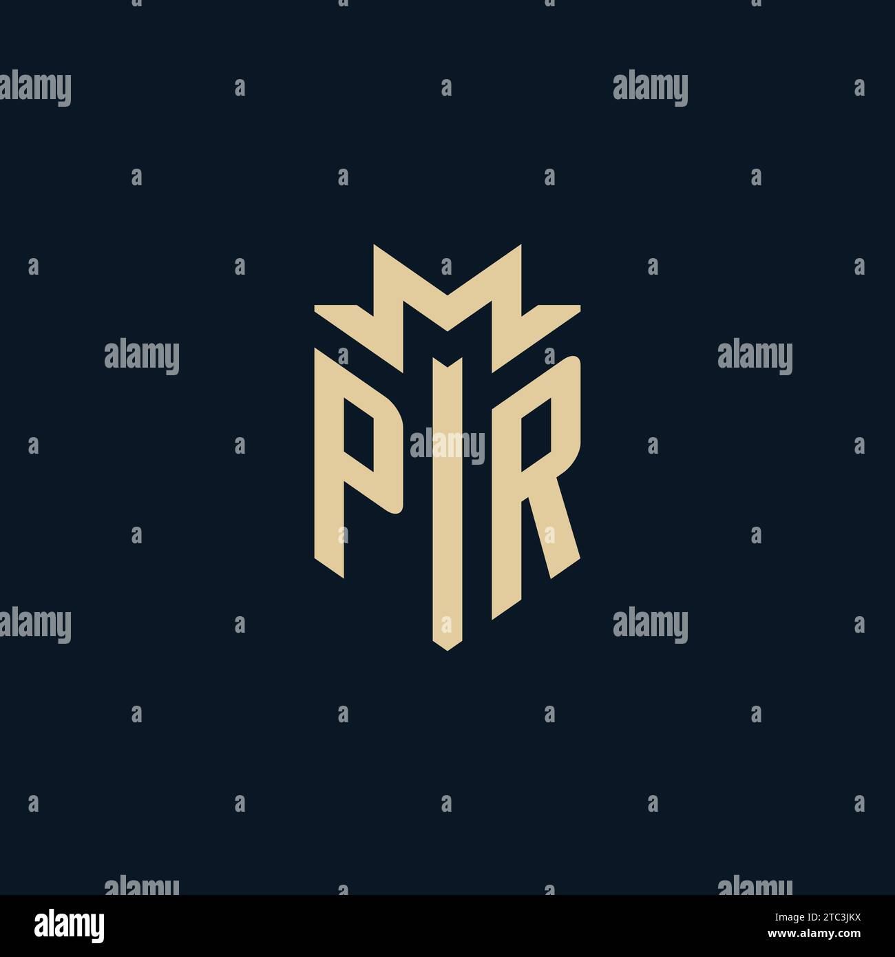 PR initial for law firm logo, lawyer logo, attorney logo design ...