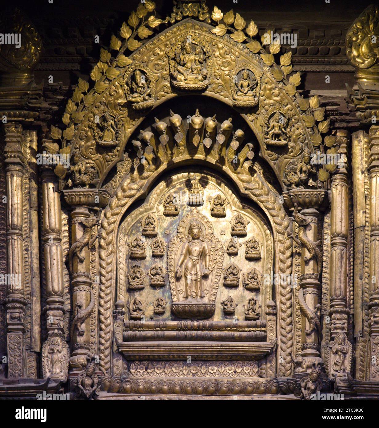 Nepal, Patan, Royal Palace, Museum, Golden Window Stock Photo - Alamy